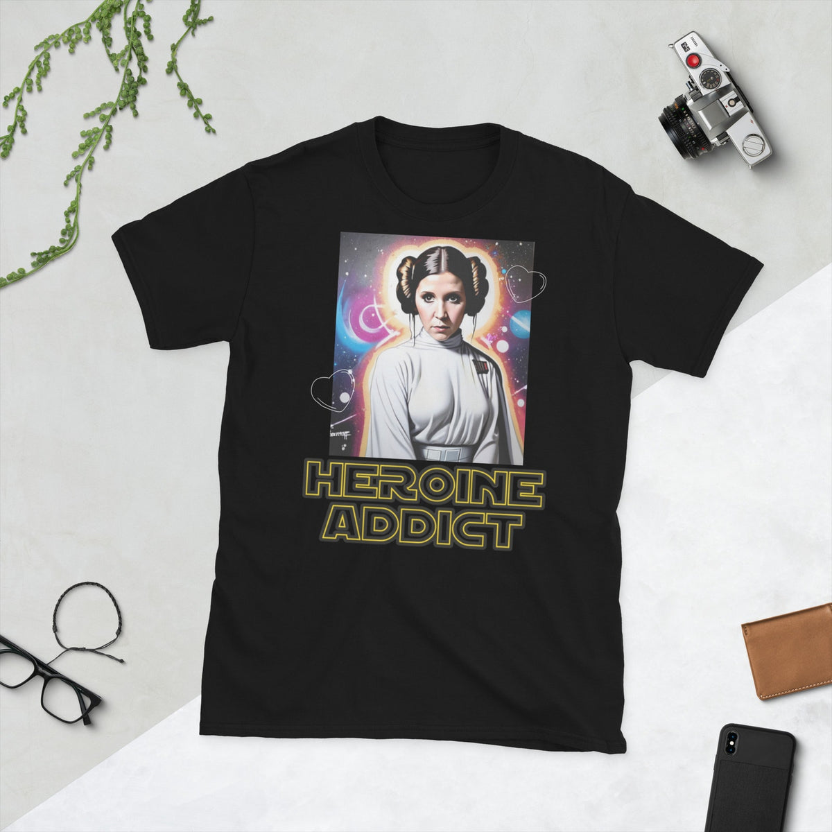 Pretty Portrait, Heroine Addict (STAR WARS, LEIA Design) Short-Sleeve ...
